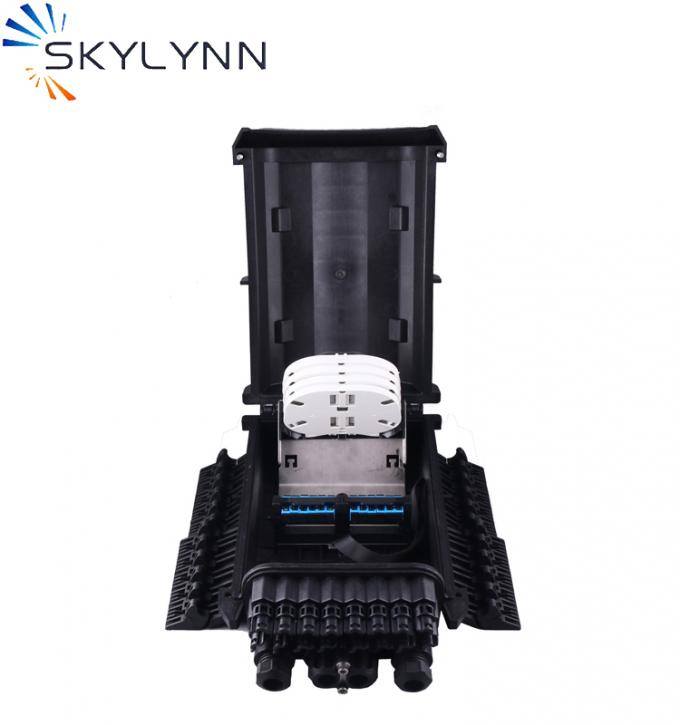 Inline FOSC 288F Fiber Joint Closure FTTH IP68 Waterproof Plastic ...
