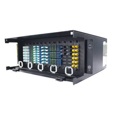 4U LGX Single Mode Fiber Patch Panel Splitter Distribution Box SPCC